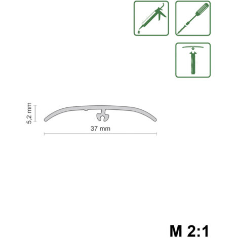 Neuhofer Übergangsprofil 90 cm, 37,5 x 5,5 mm Übergangsprofil