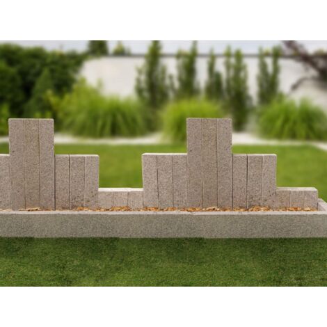 TrendLine Randstein Granit 100 x 20 x 6 cm grau Kanteneinfassungen