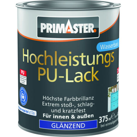 Primaster Hochleistungs PU-Lack tiefschwarz glänzend 375 ml