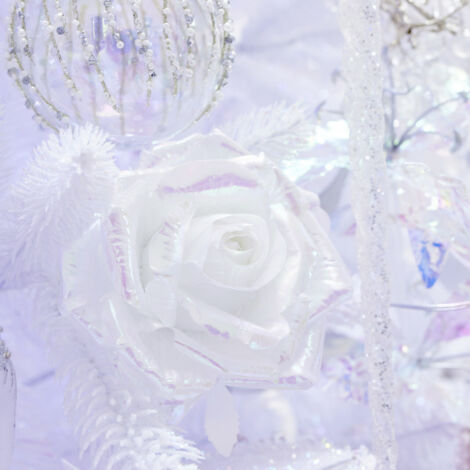 Kaemingk Rose transparent / iris Blume