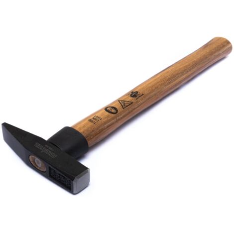 TrendLine Schlosserhammer, 100 g Hammer Werkstatthammer mit Holzstiel