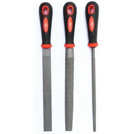 TrendLine Raspel-Set 3 tlg Rundraspel Flachraspel Halbrundraspel Raspel