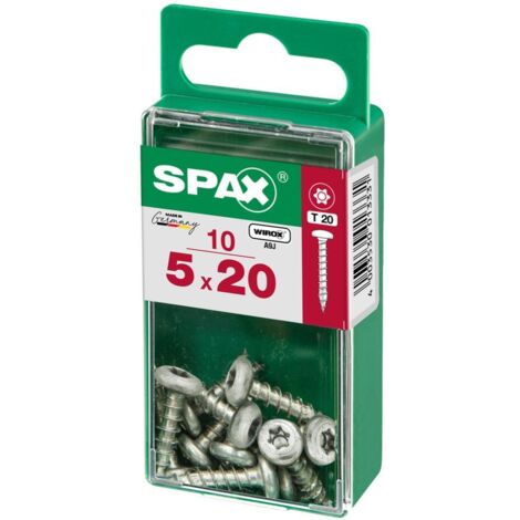 Schachtel mit 10 Einheiten Spax-Holzschraube mit Wirox-Rundkopf 5,0 x ...