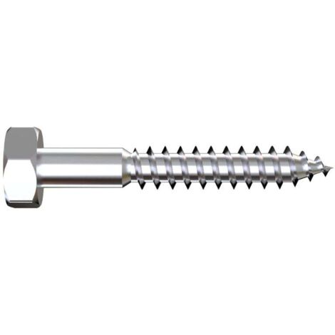 Connex Holzschrauben 6.0 x 30 mm Sechskant Sechskantkopf - 200 Stk. Holzschrauben