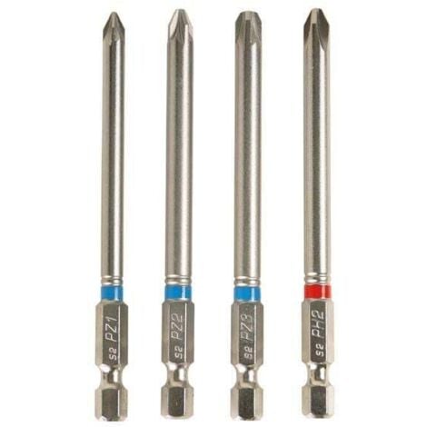 Bit-Set 4-teilig 90 mm Philips/Pozidrive Bits