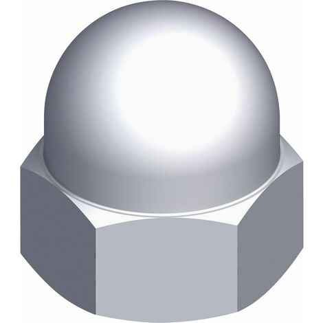 alfer Sechskant-Hutmutter M10 Mutter Sechskant Hutmuttern