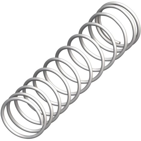 alfer Druckfedern M12 x 59,7 mm Stahl 2 Stück Federn Metallfeder Stahlfeder