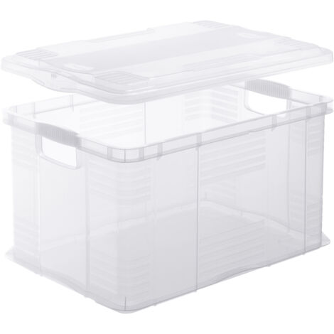 Rotho Aufbewahrungsbox Agilo A3 55 L transparent 59 x 39 x 31 cm (L x B ...