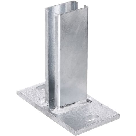 GAH-Alberts Pfostenträger feuerverzinkt zum Aufschrauben Zaunpfosten Zaunfelder