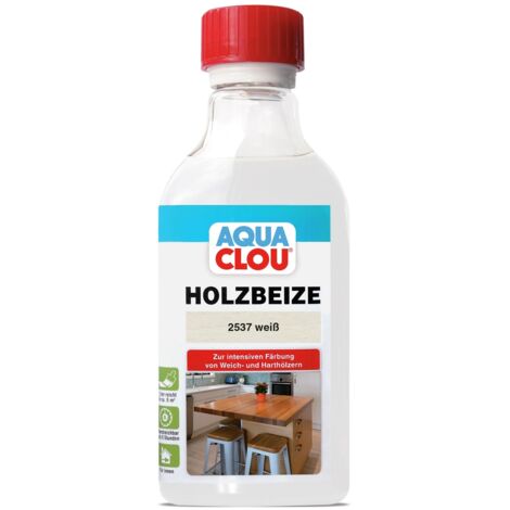 Aqua Clou Holzbeize 250 ml weiß Beize Beizen Holz Innen