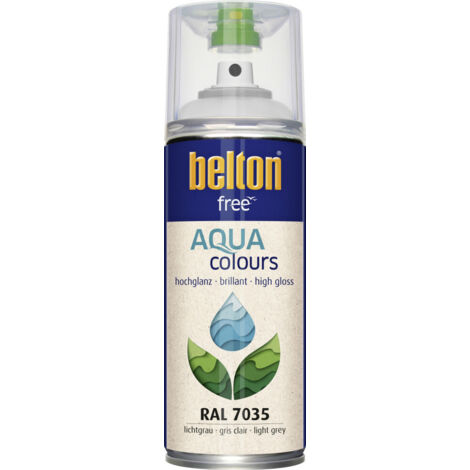 belton free Lackspray AQUAcolours 400 ml lichtgrau hochglanz Lackspray