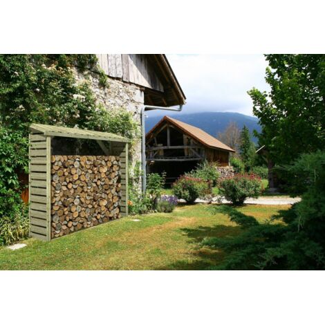 Stelmet Kaminholzregal Nadelholz 196x180x52 cm Holzunterstand ...