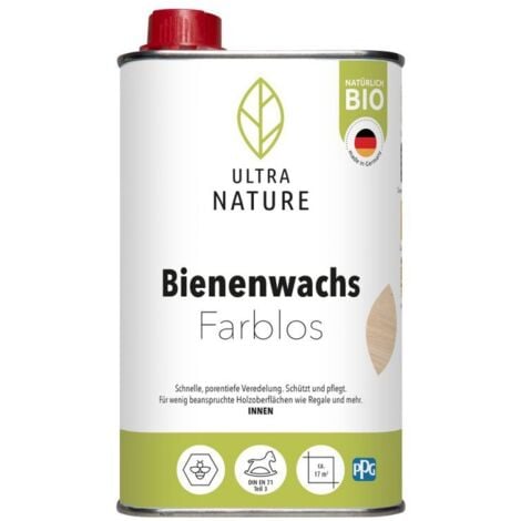 Ultra Nature Bienenwachs 0,5 L farblos Holzpflege
