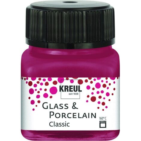 Kreul Glass & Porcelain Classic granatrot 20 ml Künstlerfarben