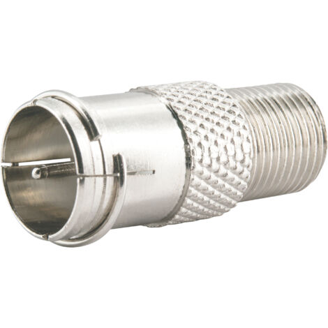 Schwaiger F Quick Adapter UEST9350 531 silber, 1x F Quick Stecker / 1x ...