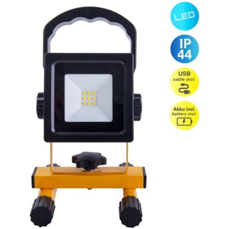 LED Akku Strahler Amon 600 lm, 4000 K, 1 m, 5 Volt USB Kabel