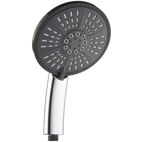 Primaster Handbrause 5 Strahlarten XXL chrom-hellgrau wassersparend ...
