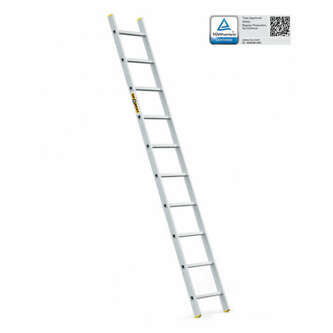 Anlegeleiter 10 Sprossen PRO Arbeitslänge 3,72m