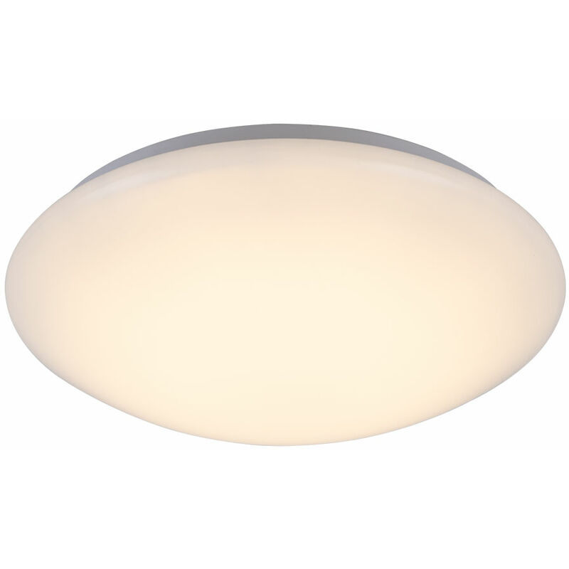 Plafonnier LED plafonnier salon blanc rond, métal acrylique, 16W 880lm ...