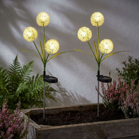 Lampe solaire d'extérieur à LED, décoration de jardin, lampe de ...