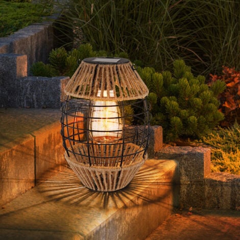 Lanterne solaire solaire pour extérieur sur pied décoration de jardin ...