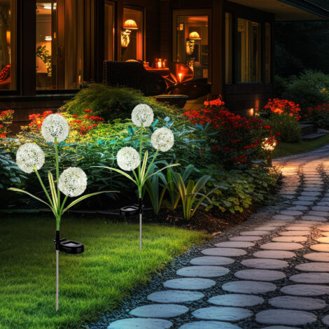 Lampe solaire d'extérieur à LED, décoration de jardin, lampe de ...