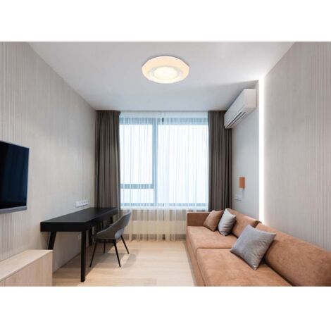 Lampe de salon LED design cristal plafonnier dimmable de 40 cm ...