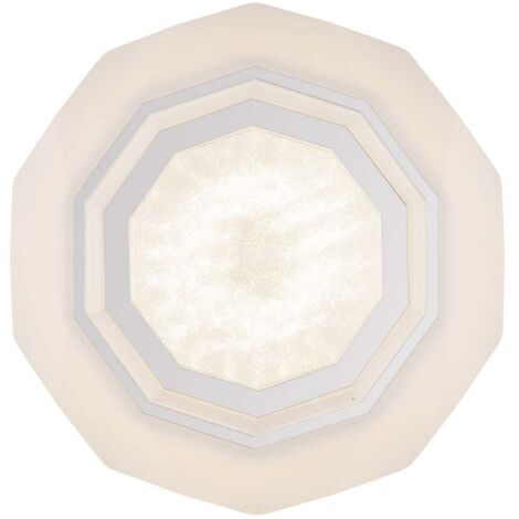 Lampe de salon LED design cristal plafonnier dimmable de 40 cm ...