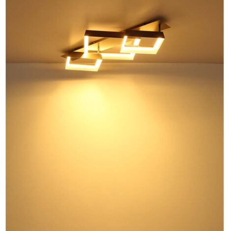 Plafonnier LED, lampe de plafond, éclairage de salon, finition opale ...