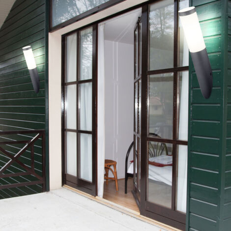 Lot de 2 appliques murales d'extérieur façades lampe torche de jardin ...