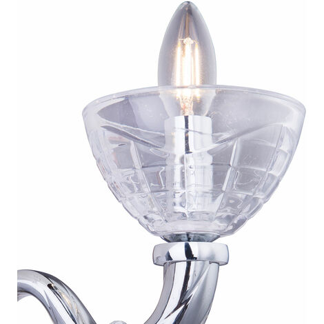 Lustre mural applique lampe de salon lampe de couloir en cristal fumée ...