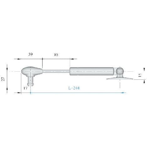 Compas pour meuble et coulisseau