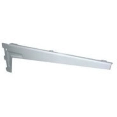 Console droite avec équerre à 3 crochets - Décor : Blanc - Longueur ...