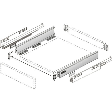 Kit innotech atira hauteur 54 - Décor : Gris - HETTICH