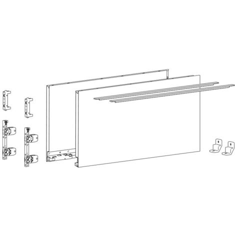 Kit profil de côté de tiroir AvanTech YOU anthracite de 251 x 400 mm ...