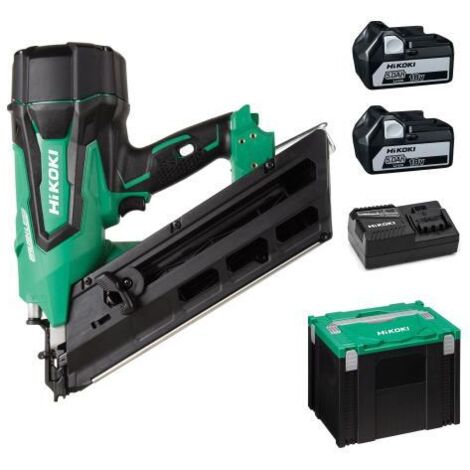 Hikoki NR1890DC/JPZ 18V Cordless First Fix Nail Gun with 2x 5.0Ah Batteries