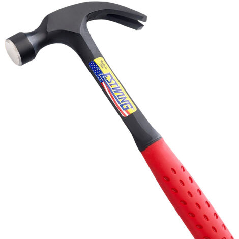 Estwing ESTE320CRED E3/20C Curved Claw Hammer - Red Vinyl Grip 560g (20oz)