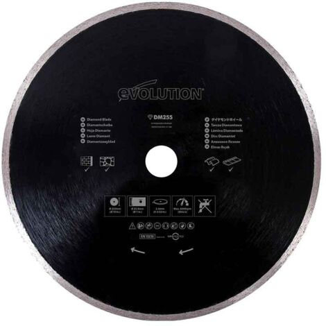 Evolution RAGE Masonry Diamond Blade for Mitre Saws 255 x 25mm