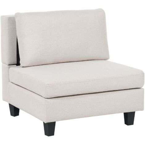 Modulo per Divano 1 posto in Tessuto Beige Chiaro Moderno Tradizionale ...