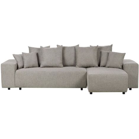 Divano angolare moderno in tessuto a sinistra in velluto a coste Extra ...