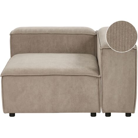 Divano moderno ad angolo sinistro a 1 posto con gambe nere e ...