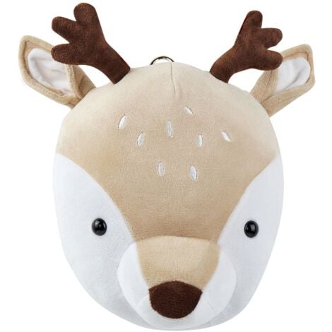 Decorazione da parete in cotone multicolore 23 x 30 cm a forma di testa ...