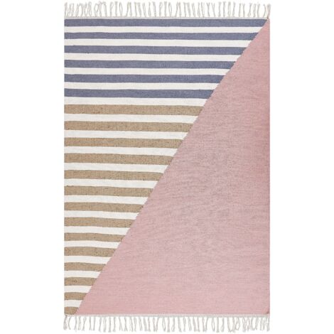 Tappeto in lana multicolore 140 x 200 cm moderno fatto a mano con ...