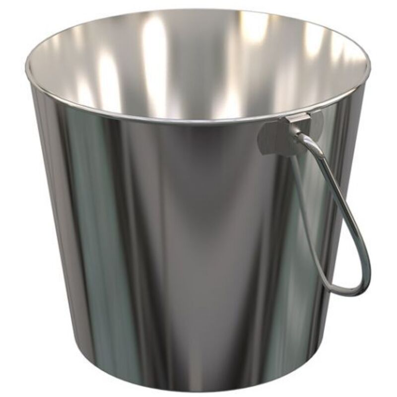 Seau en acier inoxydable 8,5 L avec anse