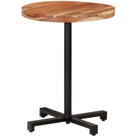 Table de bistro Ronde Ø60x75 cm Bois d'acacia massif