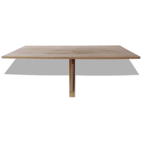 Table murale rabattable en chêne 100x60 cm