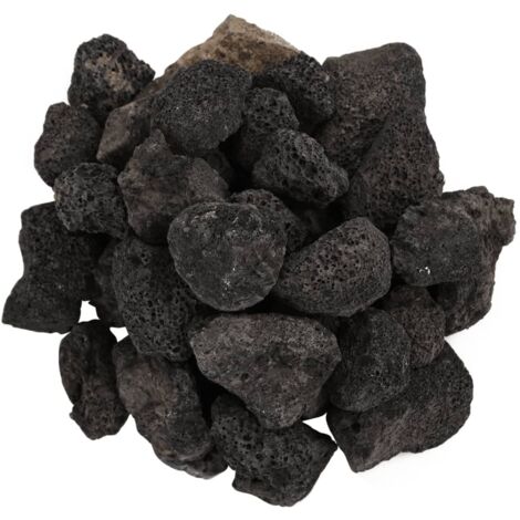 Roches volcaniques 25 kg noir 3-5 cm