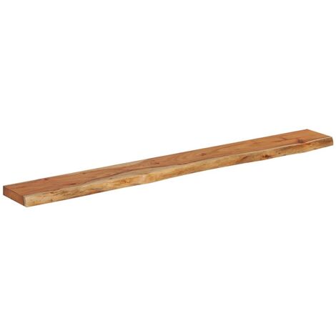Étagère murale rectangulaire bois d'acacia meuble suspendu salon ...