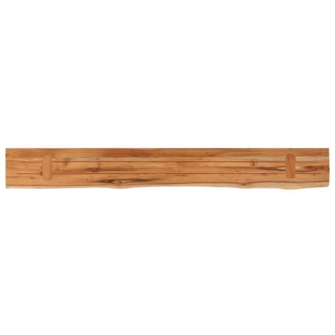 Étagère murale rectangulaire bois d'acacia meuble suspendu salon ...