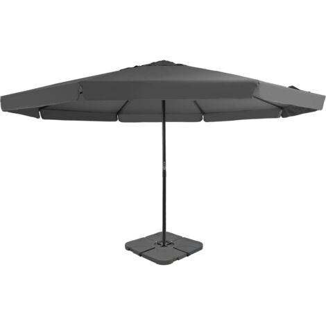 Parasol de avec base portable anthracite